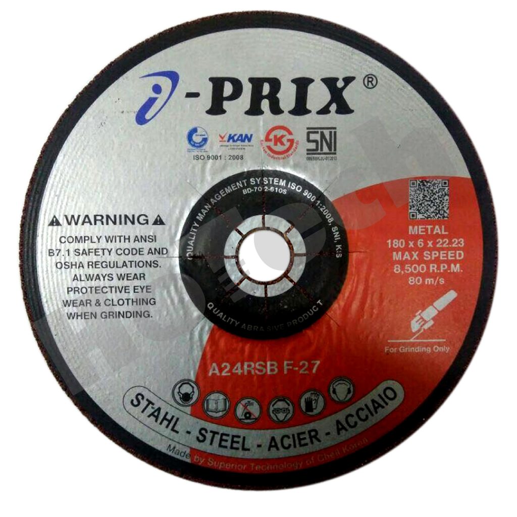 I-Prix Batu Gerinda Cutting Disc A24R BF-41 180 x 2.5 x 22.23 Metal – HoTech